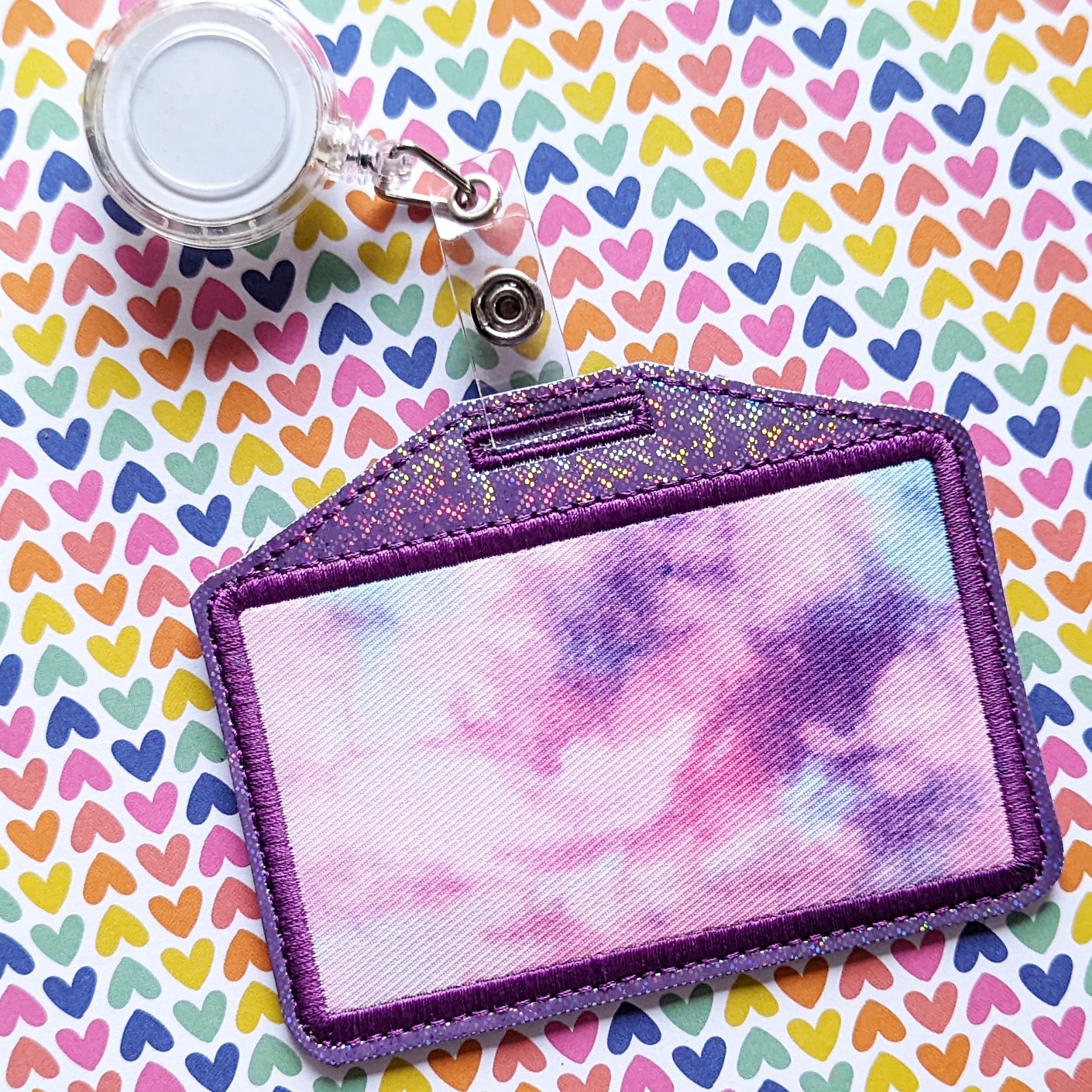 Applique ID Card Badge Holder Horizontal Designs By Little Bee